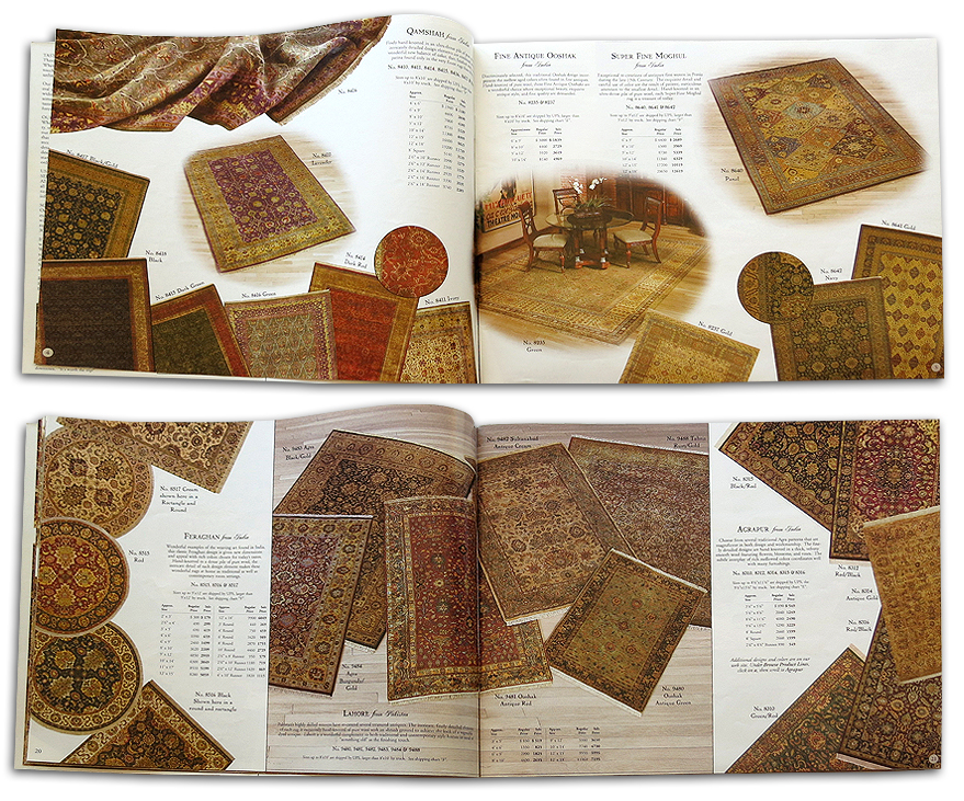 Catalog Layout Design – Peerless Imported Rugs | Unscribbled